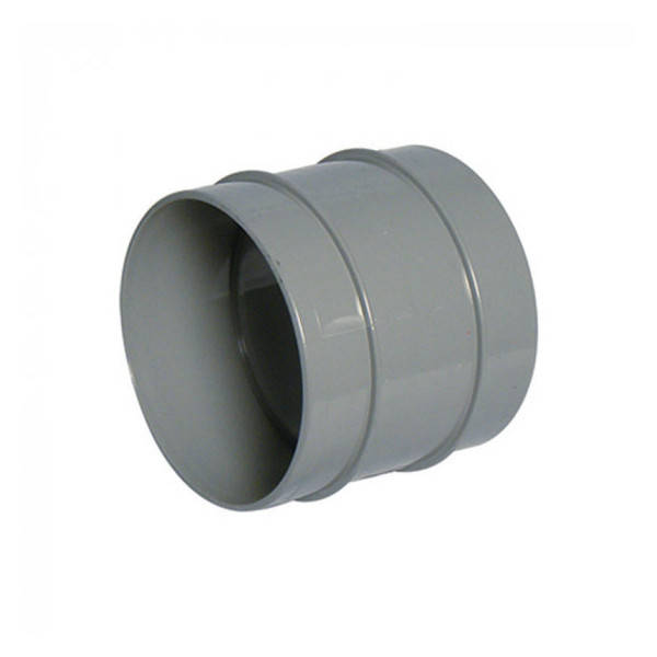 E.TUPLING SOLVENT SOIL DOUBLE-SOCKET COUPLER - BLACK