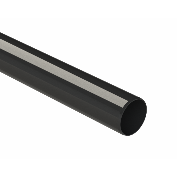 POLYPIPE SOIL PLAIN END PIPE; 3"/82MM 3M BLACK