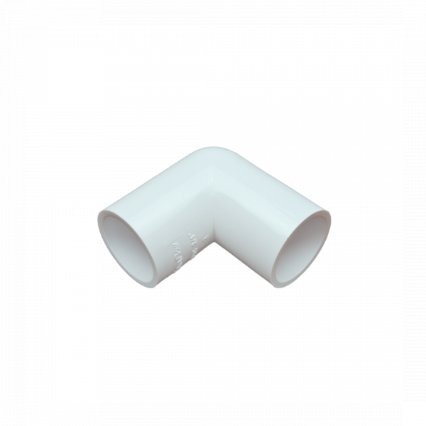 E. TUPLING OVERFLOW 90 DEG KNUCKLE BEND 21.5MM - WHITE