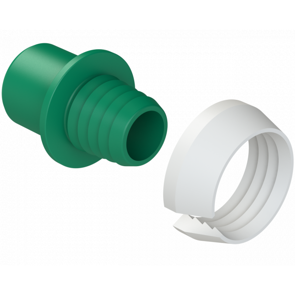 POLYFAST DARK GREEN PE ADAPTOR SET; 25 X 1/2"