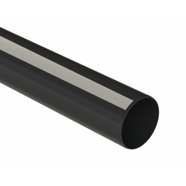 POLYPIPE SOIL PLAIN END PIPE; 4"/110MM 4M BLACK