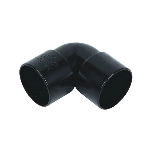 E.TUPLING SOLVENT WASTE 90DEG BEND - 40MM - BLACK