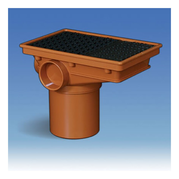 E.TUPLING 110MM UG RECTANGULAR HOPPER INCL GRID