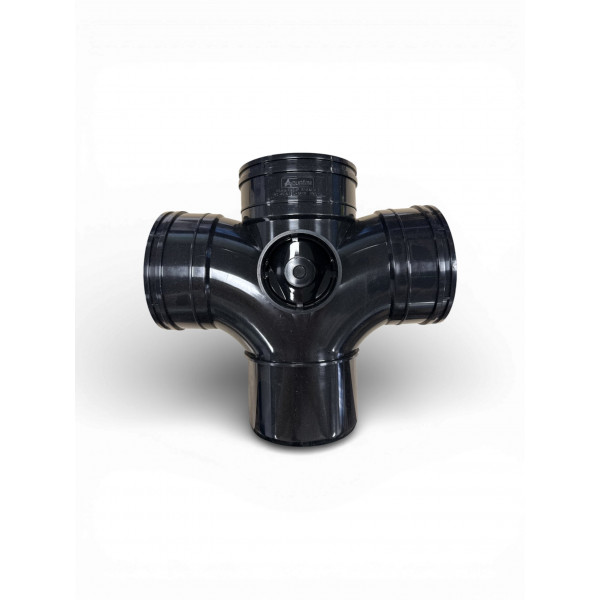 E.TUPLING SOLVENT SOIL 92.5DEG DOUBLE BRANCH - BLACK