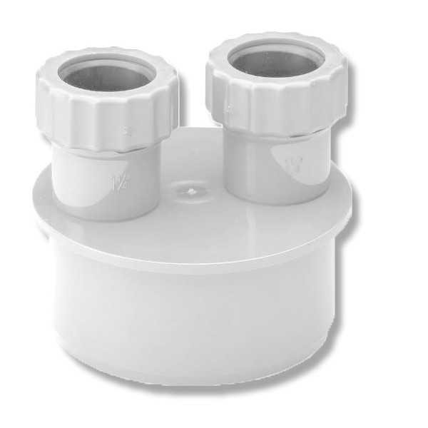 E.TUPLING 32MM SINGLE WASTE ADAPTOR - WHITE